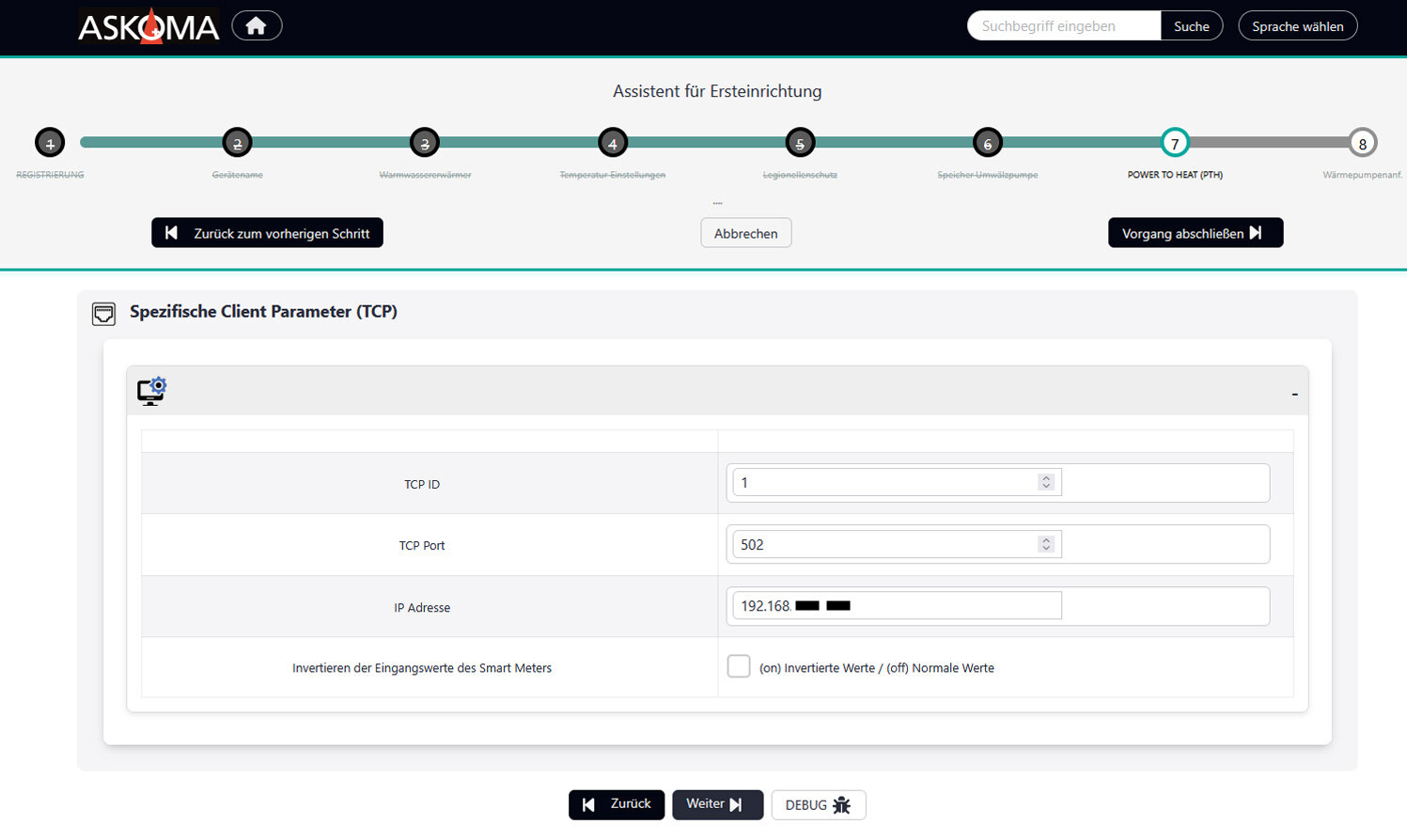 FEMS App ASKOMA Heating Element Read Access :: FENECON Dokumente